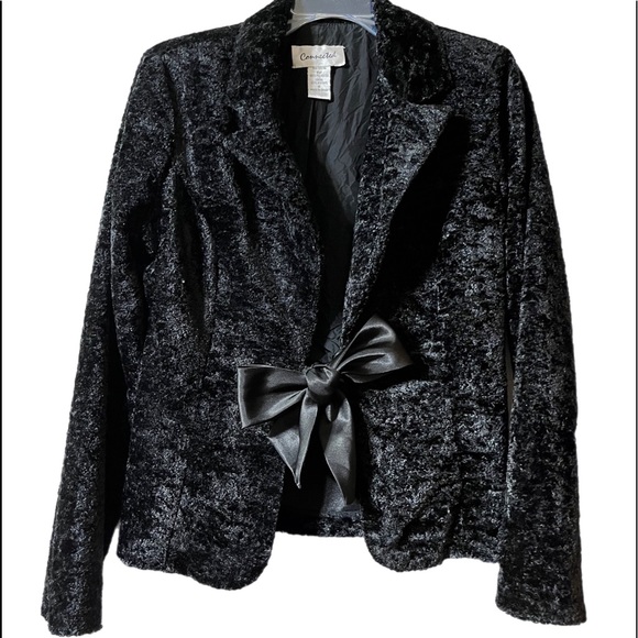 connected apparel | Jackets & Coats | Connected Black Jacket With Tie ...